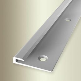 Einfassprofil Breite: 30 mm Höhe: 3 mm Länge: 2500 mm Aluminium eloxiert Abschlussprofil Glatt Silber Versenkt Gebohrt - Silber - Proviston