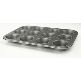 Zenker Muffinform 12er Backblech (ø 7 cm), für saftige Muffins & Cupcakes, Muffinblech, eckig & antihaft-beschichtet, Maße: 38,5 x 26,5 x 3 cm'-'9153