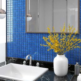 Prolenta Premium - Mosaikfliesen 11 Stk. Blau 30x30 cm Glas - Blau