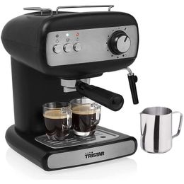 Tristar - Siebträgermaschine Milchschäumer & Kännchen für Espresso & Kaffee & Kapseln