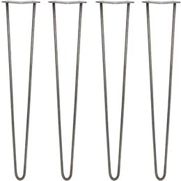 MONSTER SHOP SKISKI Legs 4 x 2 Streben Hairpin-Legs Haarnadelbeine Haar-Nadel-Beine Haarnadel-Beine Tischbeine Stuhlbeine Möbelbeine Möbelfüße