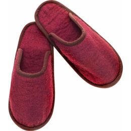 Glorex Gmbh - Glorex Filz-Pantoffel rot Größe m (39-40) Textiles Gestalten
