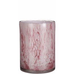 Mica Decorations - Mica Glas Vase Estelle zylinder hellrosa, 23 x 17 cm Deko-Accessoires