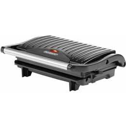 Monzana® Kontaktgrill Antihaftbeschichtung Cool-Touch Sicherheitsverschluss Küche Tischgrill Sandwich Toaster Elektrogrill Panini Maker 750W Schwarz