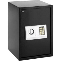 Stamony Möbeltresor Safe Mini-Tresor Schranktresor 35 x 25 x 25 cm Code + Schlüssel - Schwarz