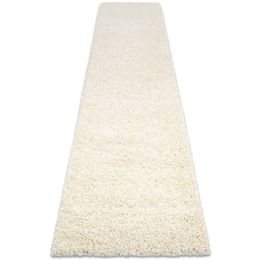 RUGSX Teppich, Läufer soffi shaggy 5cm creme - in die Küche, Halle, Korridor beige 60x300 cm
