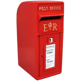 MONSTER SHOP - Briefkasten im englischen Stil Postkasten rot Wandbriefkasten Standbriefkasten Post Box Gusseisen - Rot
