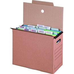 Smartboxpro Smartbox Pro - 10 x sbp-archiv-transportbox, 327x158x279mm, wiederverschließbar,braun,für Hängemappen
