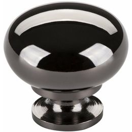 SO-TECH® 10er Pack - Möbelknopf oscar ø 32,5 mm schwarz verchromt - Color