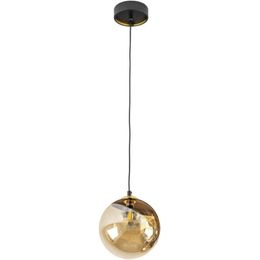 Schuller Lighting - Schuller dark Globe Pendel-Deckenleuchte Schwarz, Messing, Bernstein, G9