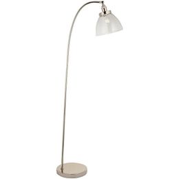 Merano - Parma Task Stehlampe, glänzend vernickelt, Glas