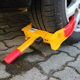 baumarktplus - Radkralle Parkkralle mit Sicherheitsschloss, Reifenbreite 17-27,5 cm, Reifenkralle Diebstahlsicherung mit 2 Schlüsseln