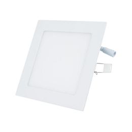 5x LED Panel Quadrat 12W Warmweiß Leuchte Ultraslim Wohnzimmer Küche Deckenleuchte Einbauleuchte Deckenlampe inkl. Trafo Wand Light