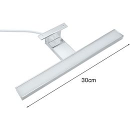 Skecten - led Badezimmerspiegellampe ,led Bad Spiegelleuchte,Klemme Badezimmerleuchte, Farbtemperatur 4200K,30×3×4cm,5W