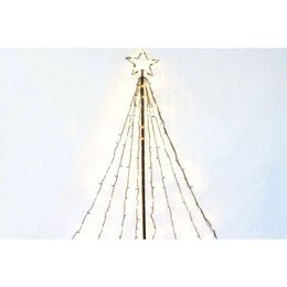 X-MAS ART COLLECTION Led Leuchtpyramide 200 led Weihnachtsbaum aus Lichterketten - Schwarz