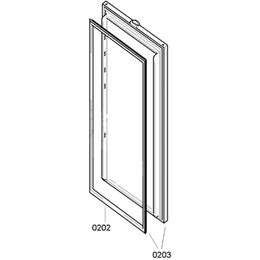Ersatzteil - Original Tür-Dichtung (Kennzeichnung 0202) - - siemens Bosch neff