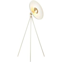 Merano Milan Komplette Stehlampe, Warmweiß, gebürstete Messingplatte