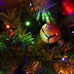 Salcar Weihnachtsbaum Lichterkette LED mit Ring, Christbaumbeleuchtung Weihnachtsdeko, Tannenbaum Lichterkette, Baummantel Weihnachtsbeleuchtung, 9