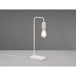 meineWunschleuchte - led Tischleuchte 51cm, mit induktiver Ladestation & on-off Touch, Weiß