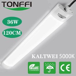 Tonffi - 120CM led Tageslicht Feuchtraumleuchte Werkstattlampe Garage Keller Werkstatt - NeutralWeiß