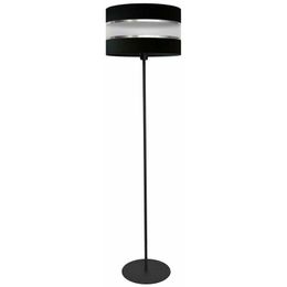 Helam Lighting - Helam helen Stehlampe mit Schirm Schwarz, Silber 35cm