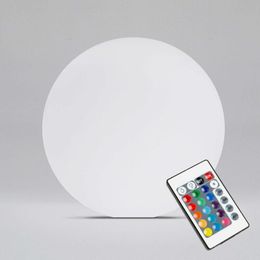Mehrfarbige wiederaufladbare Outdoor-LED-Kugel von 40 cm Weiß - Weiss