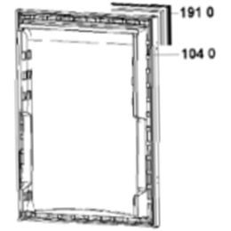 Ersatzteil - Tür-Dichtung 923x483 (Referenz 1910) - - IGNIS, Whirlpool, INDESIT, PRIVILEG, FRANKE, BAUKNECHT, ARISTON HOTPOINT, KITCHENAID, ATAG