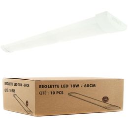 Arum Lighting - 10 extraflache LED-Streifen line 16W IP40 1800Lm 60cm Température de Couleur: Blanc neutre 4000K