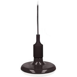 Forever - E27 Stylische led Hängelampe Hängeleuchte Pendelleuchte Lampe 18W 1620lm Schwarz Neutralweiß inkl. Fassung 1 Meter in Schwarz