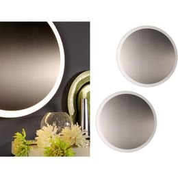 Luce Design Led Deckenleuchten - 2er set für Wand & Decke, Spiegel Design in Silber Ø50cm