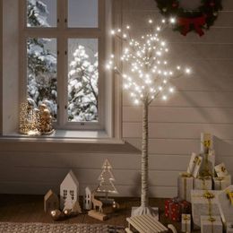 Weihnachtsbaum 140 LEDs 1,5 m Kaltweiß Indoor - Weiß - Prolenta Premium
