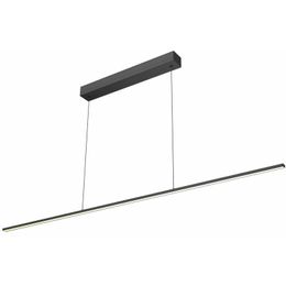 Wipo - Hängeleuchte Xiro l 900mm led Pendelleuchte 3000 k warmweiß Aluminium schwarz