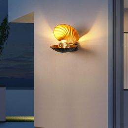 Wottes - Wasserdichte Außen Wandlampe Schlafzimmer Wohnzimmer led Einfache Modern Kreative Wandleuchte Kühles Schwarz
