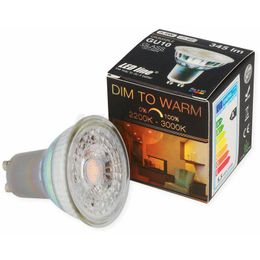 10 Stück] led 5,5W GU10 Leuchtmittel 345 Lumen Spot Strahler Einbauleuchte Energiesparlampe Glühlampe 2200 - 3000K Warmweiß Dimmbar 220-240V