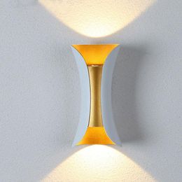 Einfache Wasserdichte Wandleuchte Außenbereich Kreative led Wandlampe Korridor Innenbereich Warmweiß