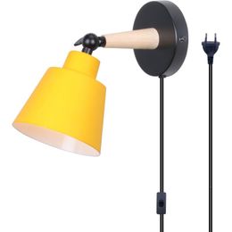 Wottes - Industrielle Wandleuchte Retro Stil E27 Metall für Küche Wohnzimmer Beleuchtung Wandlampe