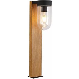 Brilliant Lampe Cabar Außensockelleuchte 55cm holz dunkel/schwarz 1x A60, E27, 40W, geeignet für Normallampen (nicht enthalten) IP-Schutzart: 44