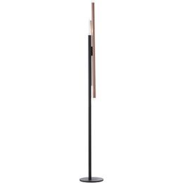 Brilliant Cembalo led Standleuchte 1,48cm aluminium/schwarz/kaffee, Metall/Acryl, 3x led integriert, 22 w , (Lichtstrom: 2100lm, Lichtfarbe: 3000K) - braun