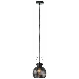 Brilliant Lampe Sambo Pendelleuchte 20cm schwarz 1x A60, E27, 60W, geeignet für Normallampen (nicht enthalten) In der Höhe einstellbar / Kabel
