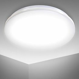 B.K.LICHT - led Deckenlampe Badezimmer 12W Bad-Lampen IP44 4000K Bad Deckenleuchte 230V weiß