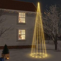 Prolenta Premium LED-Weihnachtsbaum Kegelform Warmweiß 1134 LEDs - Weiß