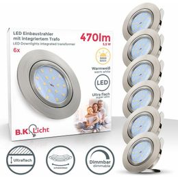 B.K.LICHT Einbau-Strahler Spots led dimmbar ultra-flach Einbau-Lampe Leuchte Deckenleuchte - 50