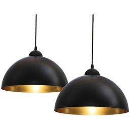 B.K.LICHT Design Leuchten Retro-Lampen Industrial Vintage E27 schwarz-matt: Pendelleuchte - 10