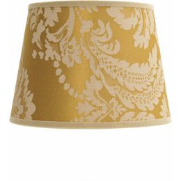 Licht-Erlebnisse - Lampenschirm Gold Barock Design Stoff Tischleuchte - Gold