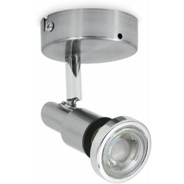 B.K.LICHT Badlampe led Deckenstrahler IP44 Badezimmer GU10 1er Decken-Spot Wand-Leuchte 5W - 50