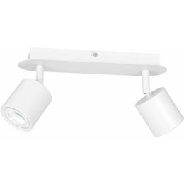 Licht-Erlebnisse - Deckenspot klein Weiß GU10 2-flammig Metall Modern Deckenstrahler - Weiß