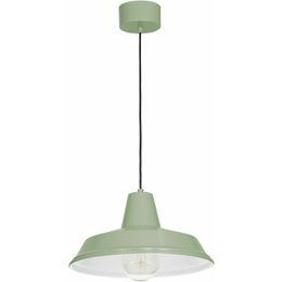 Licht-Erlebnisse Hängeleuchte ø 36 cm E27 Grün Küche Metall Industrial Design Pendelleuchte - Grün