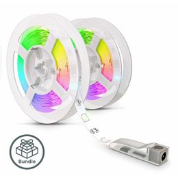 B.K.LICHT 6m led Band Stripe rgb Licht-Streifen smd 5050 Leiste Farbwechsel selbstklebend