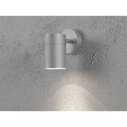 Konstsmide - led Außenwandleuchte Downlight, Höhe 12cm, Aluminium Grau