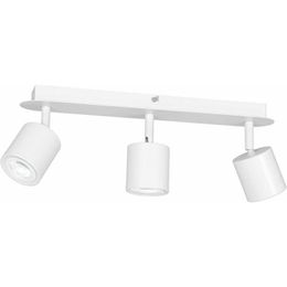 Licht-Erlebnisse - Deckenspot GU10 Weiß 3-flammig Metall Modern Deckenstrahler - Weiß